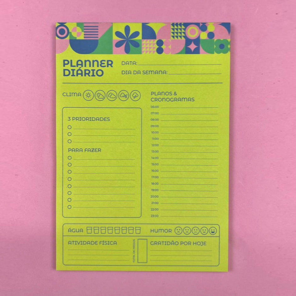 Blocos planner na Papelaria Unicórnio